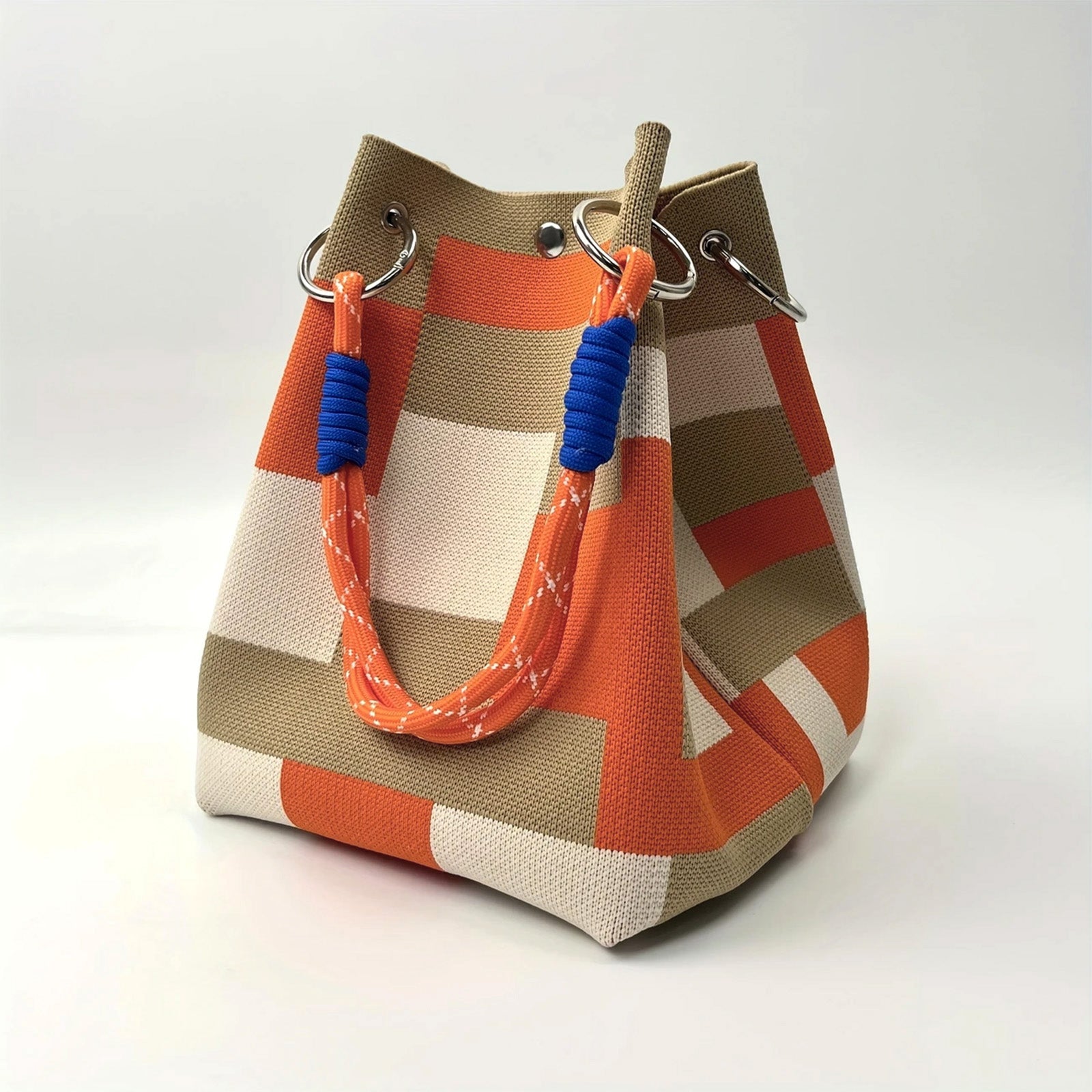 Borsa tote lavorata a maglia a secchiello – Fluren Studio